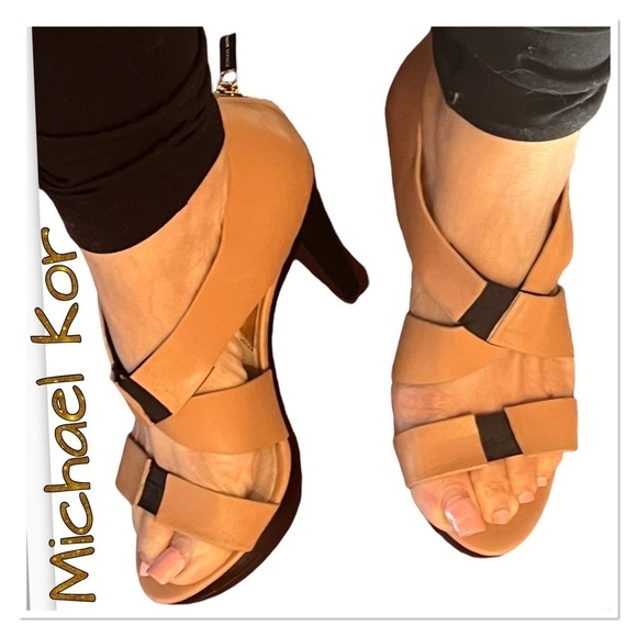Michael Kors Collection | Shoes | Michael Michael Kors Tan Black Elena ...